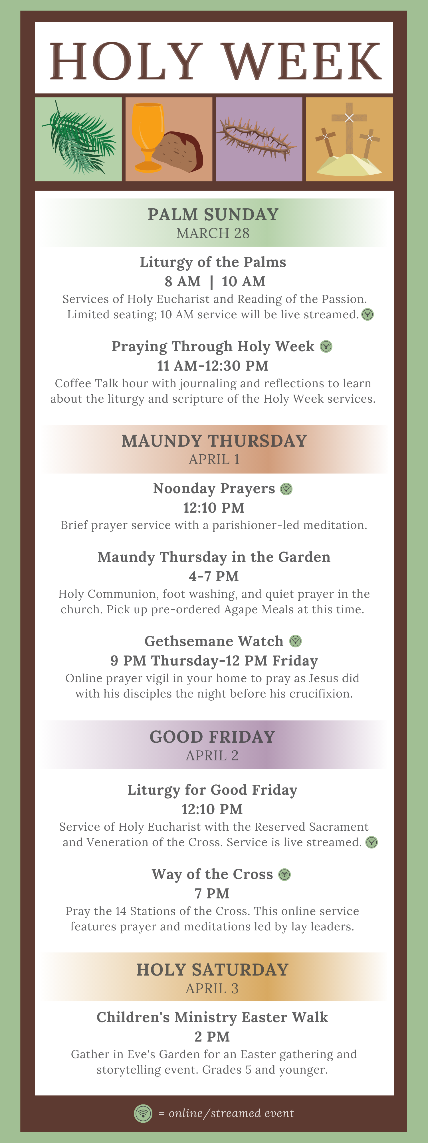 Holy Week 2021 - St. John's Episcopal Church