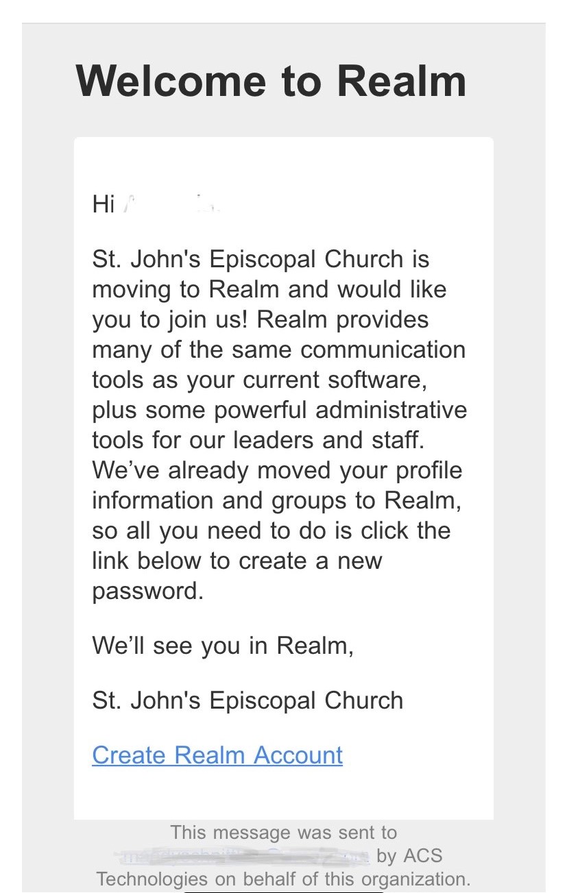 Welcome to Realm - St. John's Episcopal Church