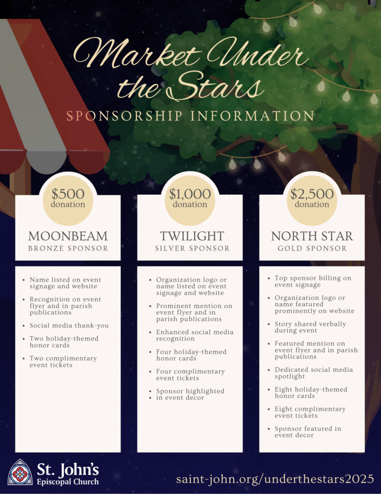 Market Under the Stars 2025 - St. John's Episcopal Church